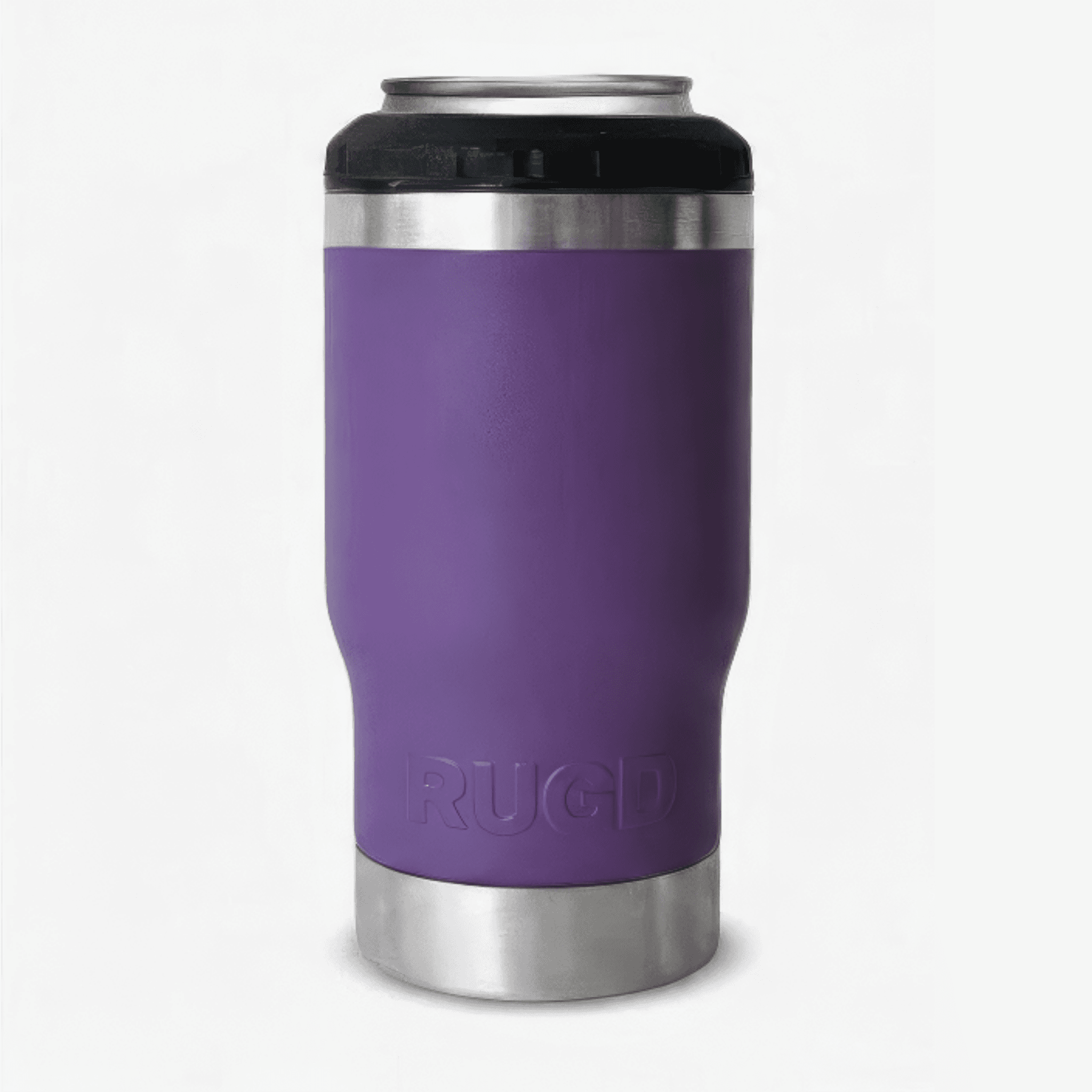 The StubCup® Purple | 5-in-1 Stubby Cooler and Coffee Cup | RUGD