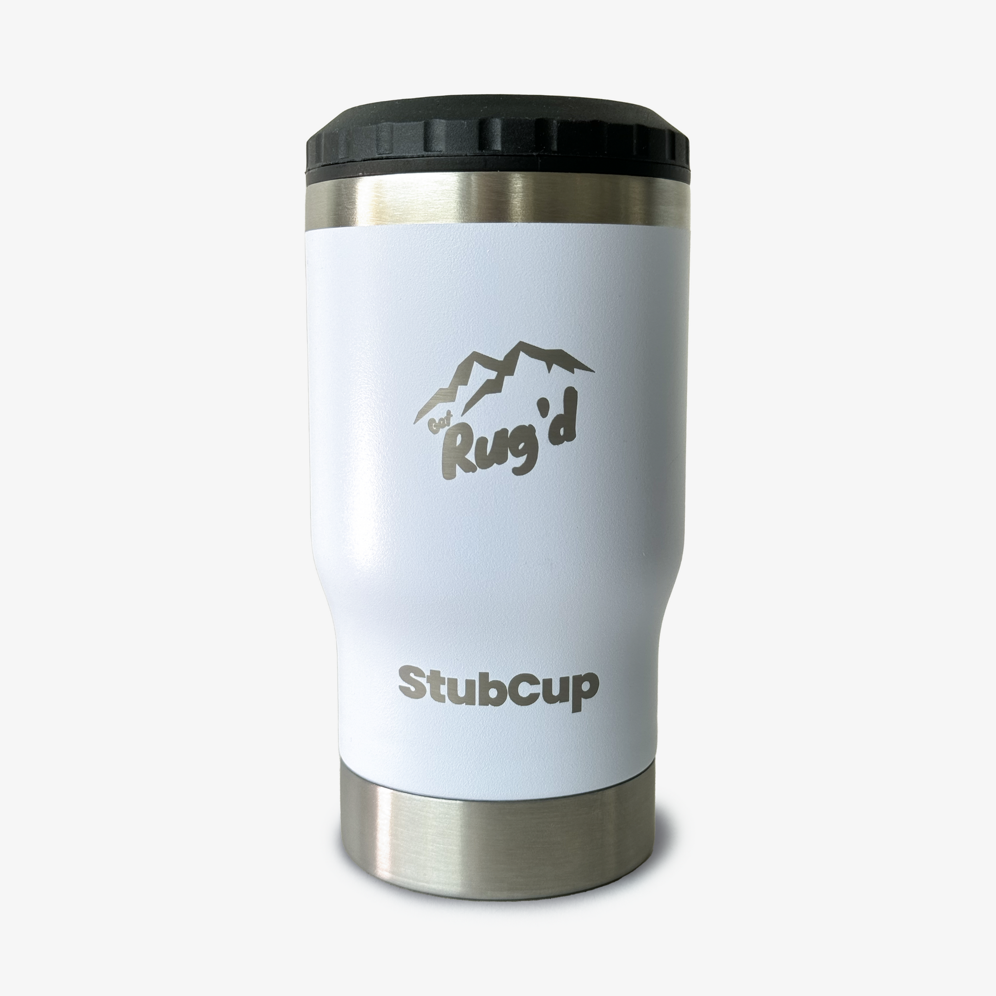 The StubCup Black | Ultimate 4-in-1 Travel Cup | Get Rug'd