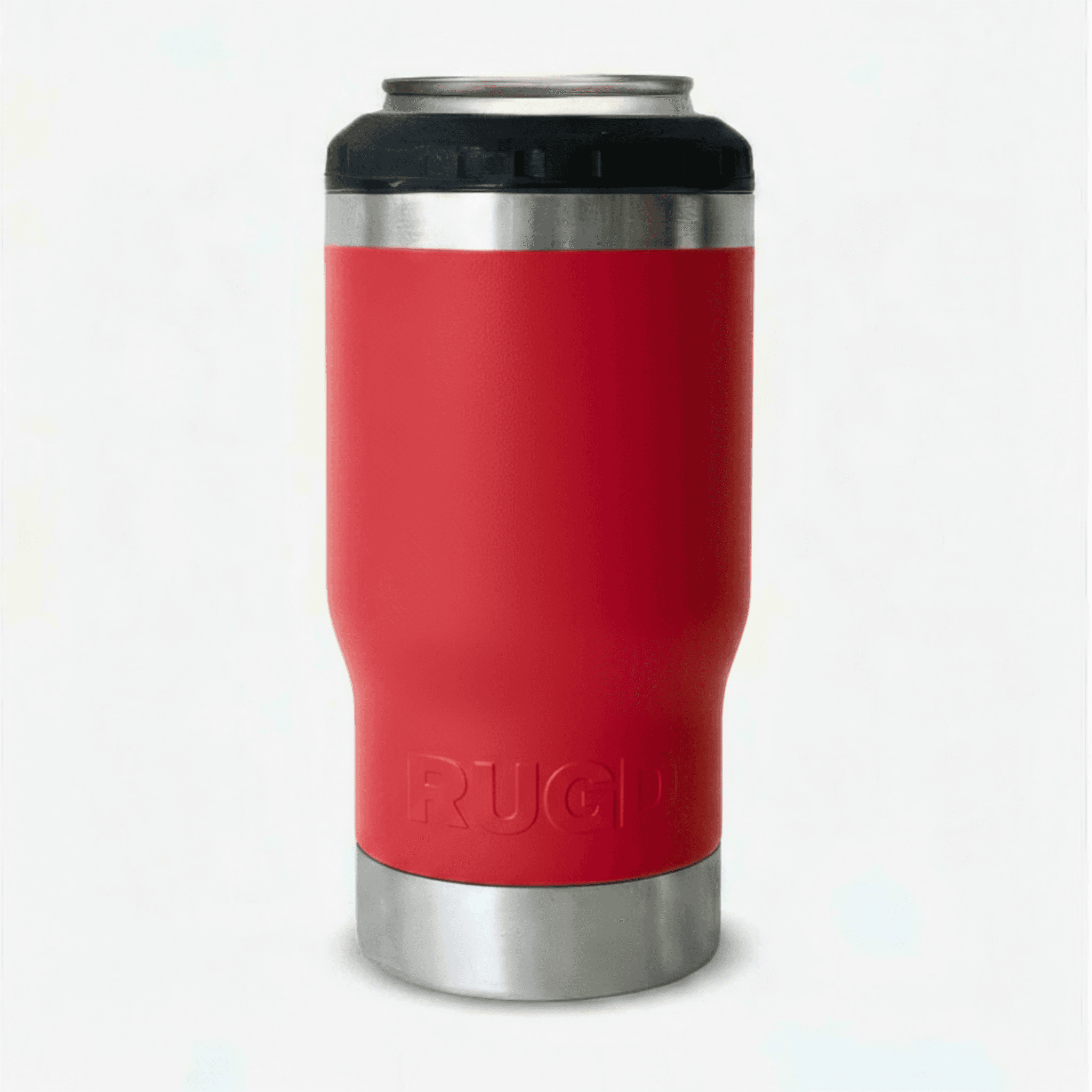 The StubCup® Red | 5-in-1 Stubby Cooler and Coffee Cup | RUGD